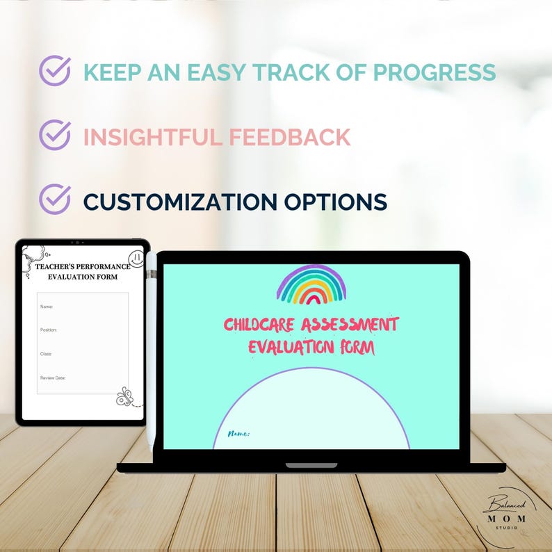 Teacher Performance Evaluation Forms: Printable Staff Review (canva ...