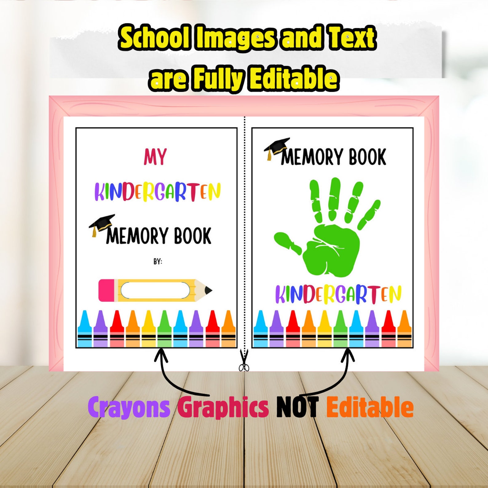 Kindergarten Memory Book | Kids Keepsake Journal | End of Year Album ...