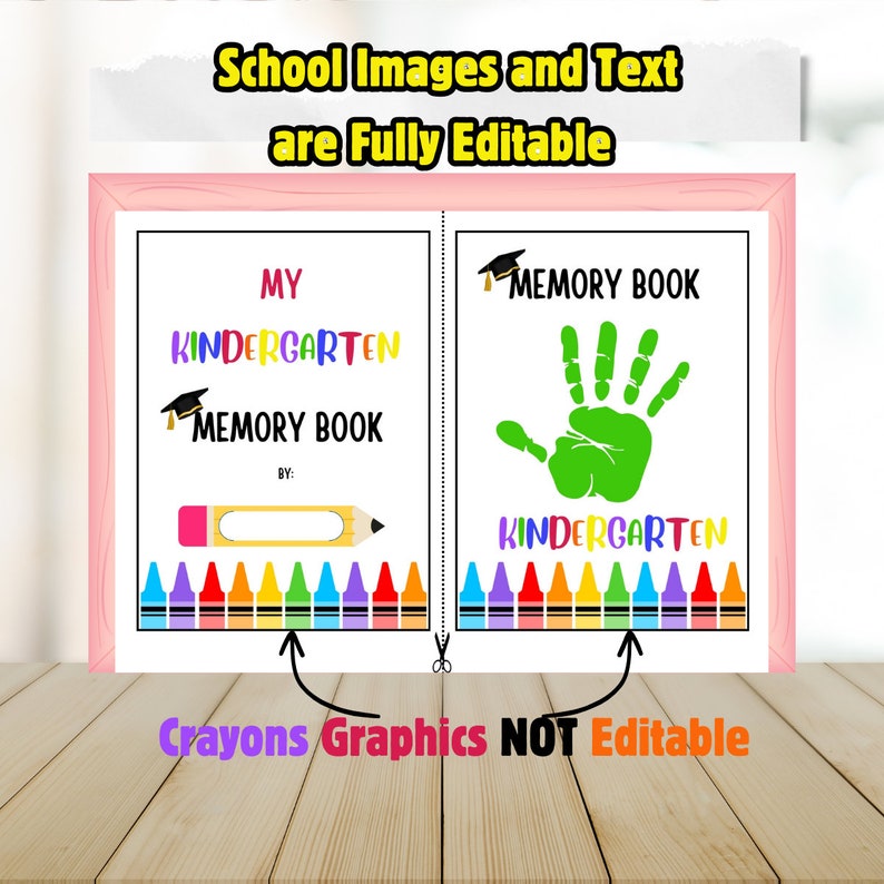 Kindergarten Memory Book | Kids Keepsake Journal | End of Year Album ...