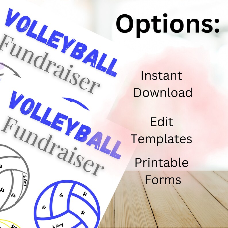 Volleyball Fundraiser Goal Tracker: Fill My Volleyball Canva Template ...