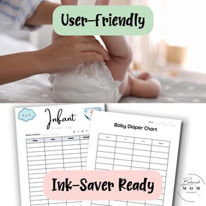Infant Diaper Change Log: Editable Baby Tracker (PDF Printable) - Etsy
