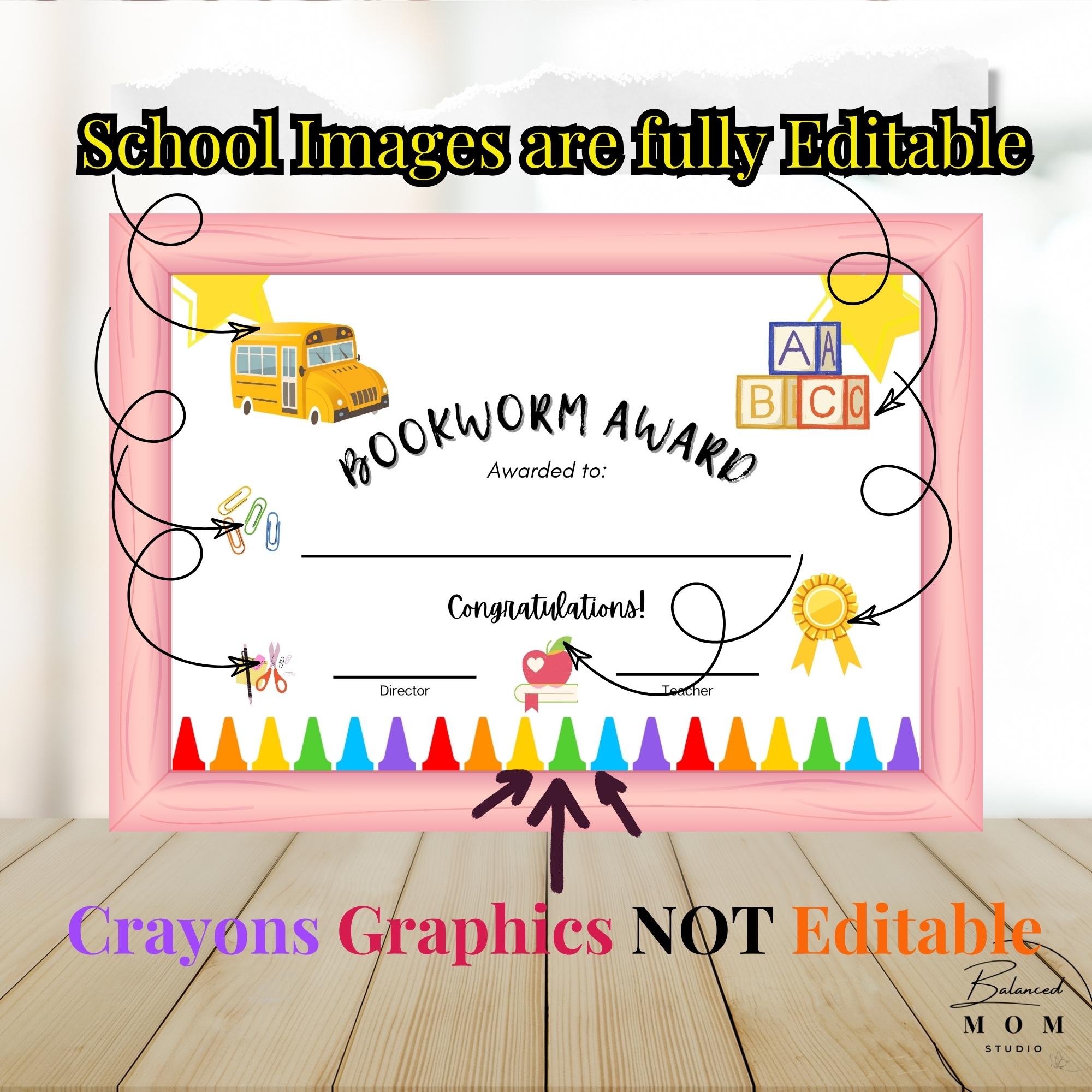 Award Certificates for Kids| Editable Award Achievements Preschool and ...