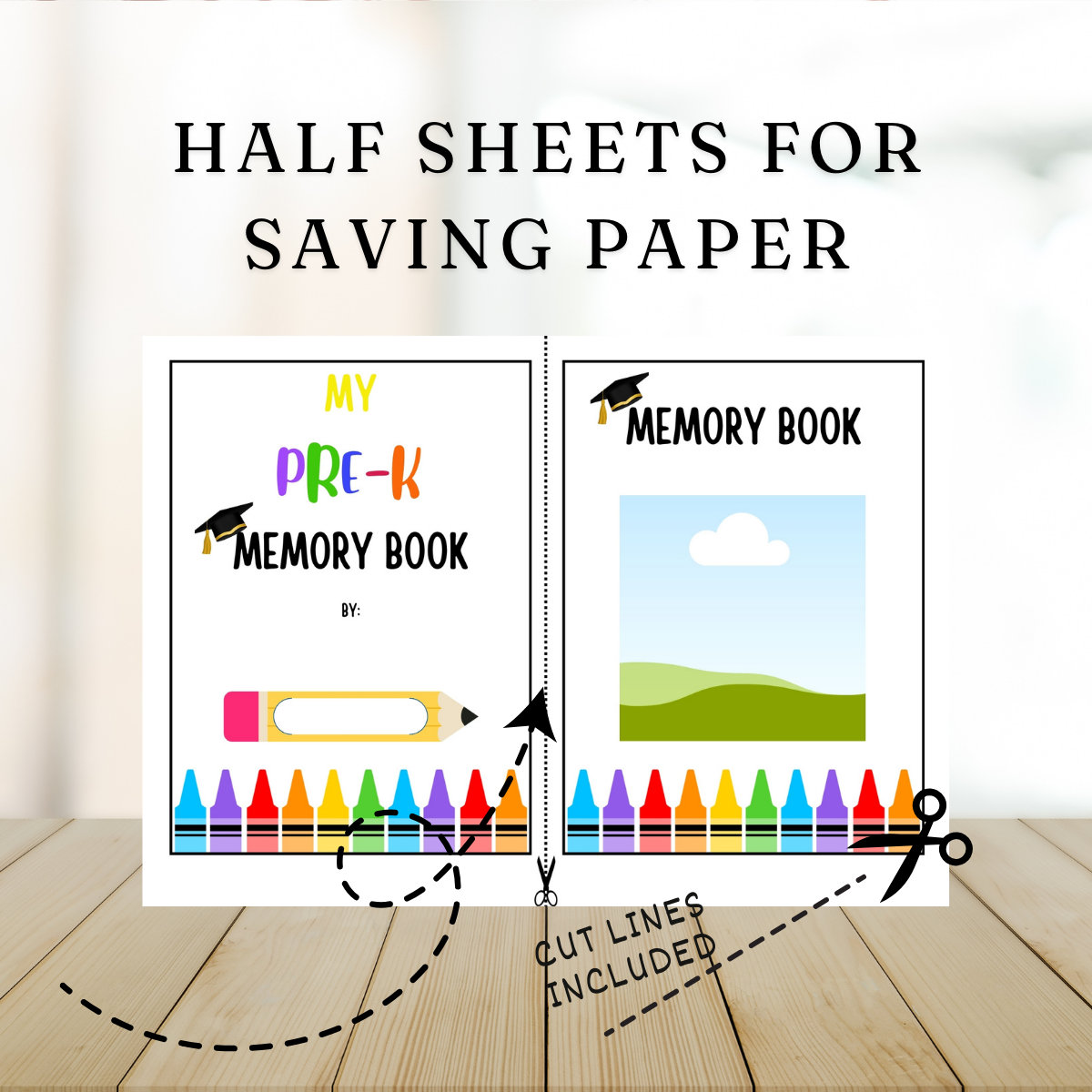 Pre-k Memory Book Handprint Art | Homeschool Resource| First Day of ...