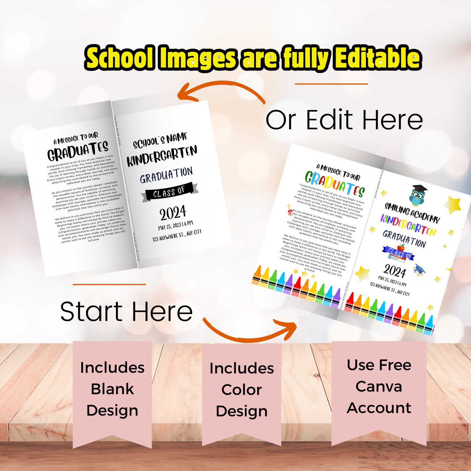 Kindergarten Graduation Printable | Class Graduation Ceremony ...