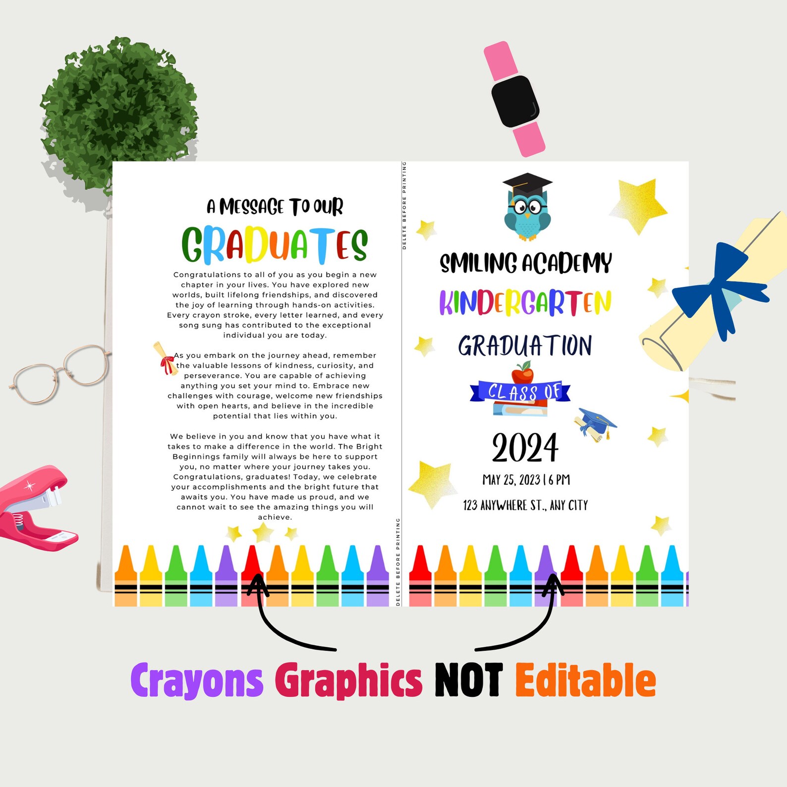 Kindergarten Graduation Printable | Class Graduation Ceremony ...