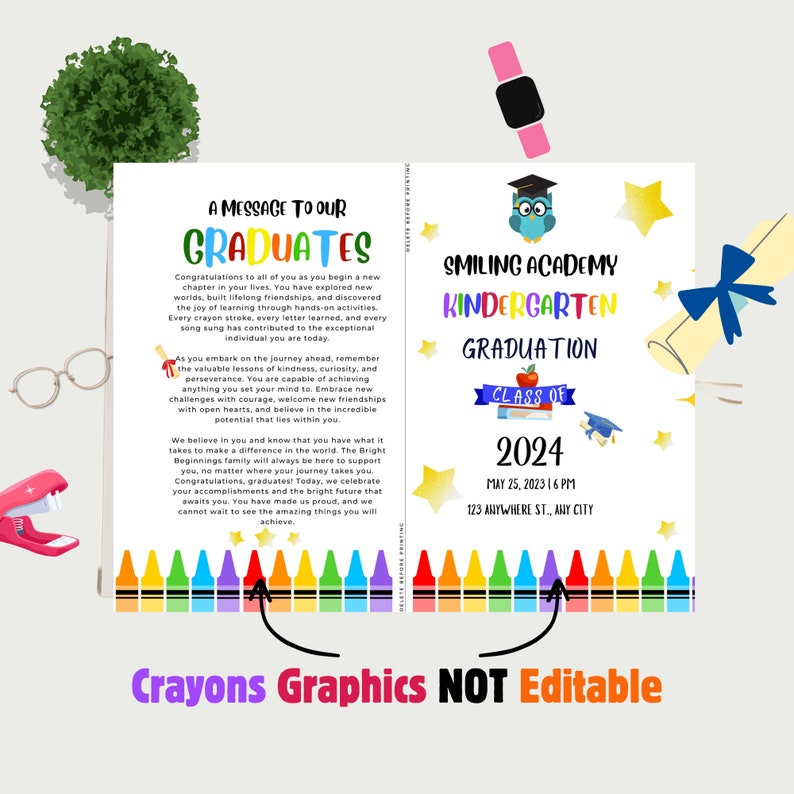 Kindergarten Graduation Printable | Class Graduation Ceremony ...