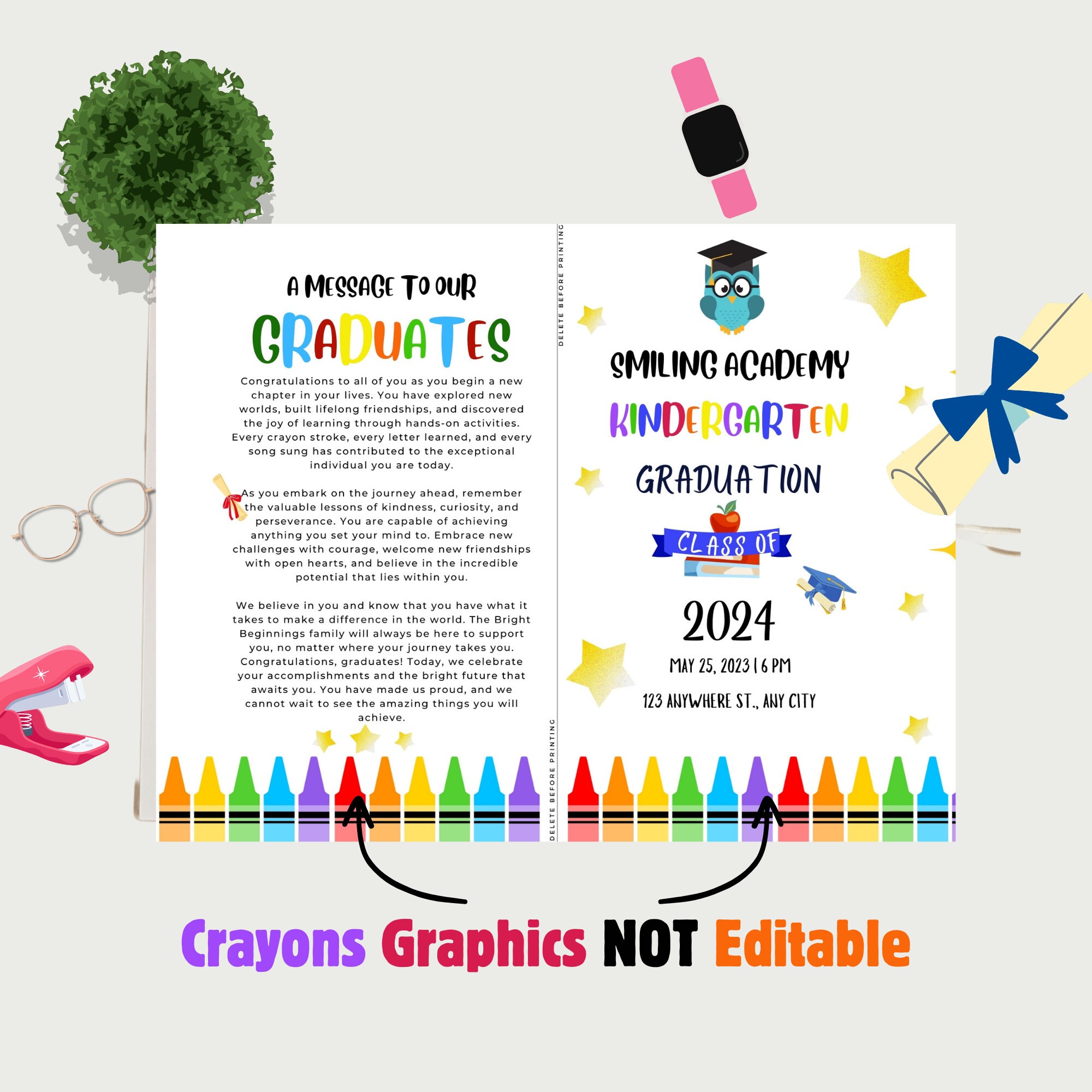 Kindergarten Graduation Printable | Class Graduation Ceremony ...