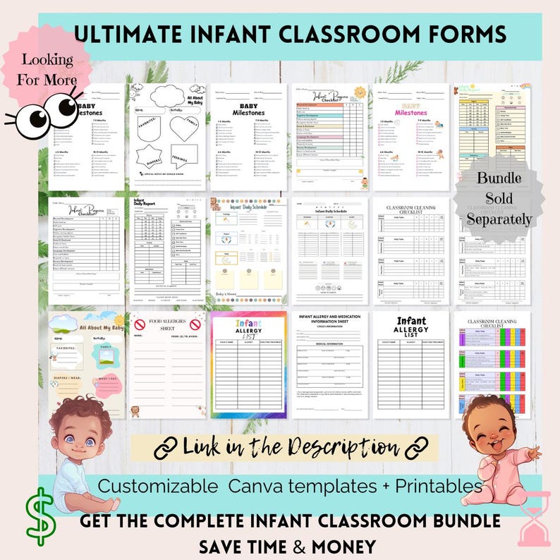 Infant Cleaning Checklist for Childcare| Editable PDF and Canva ...