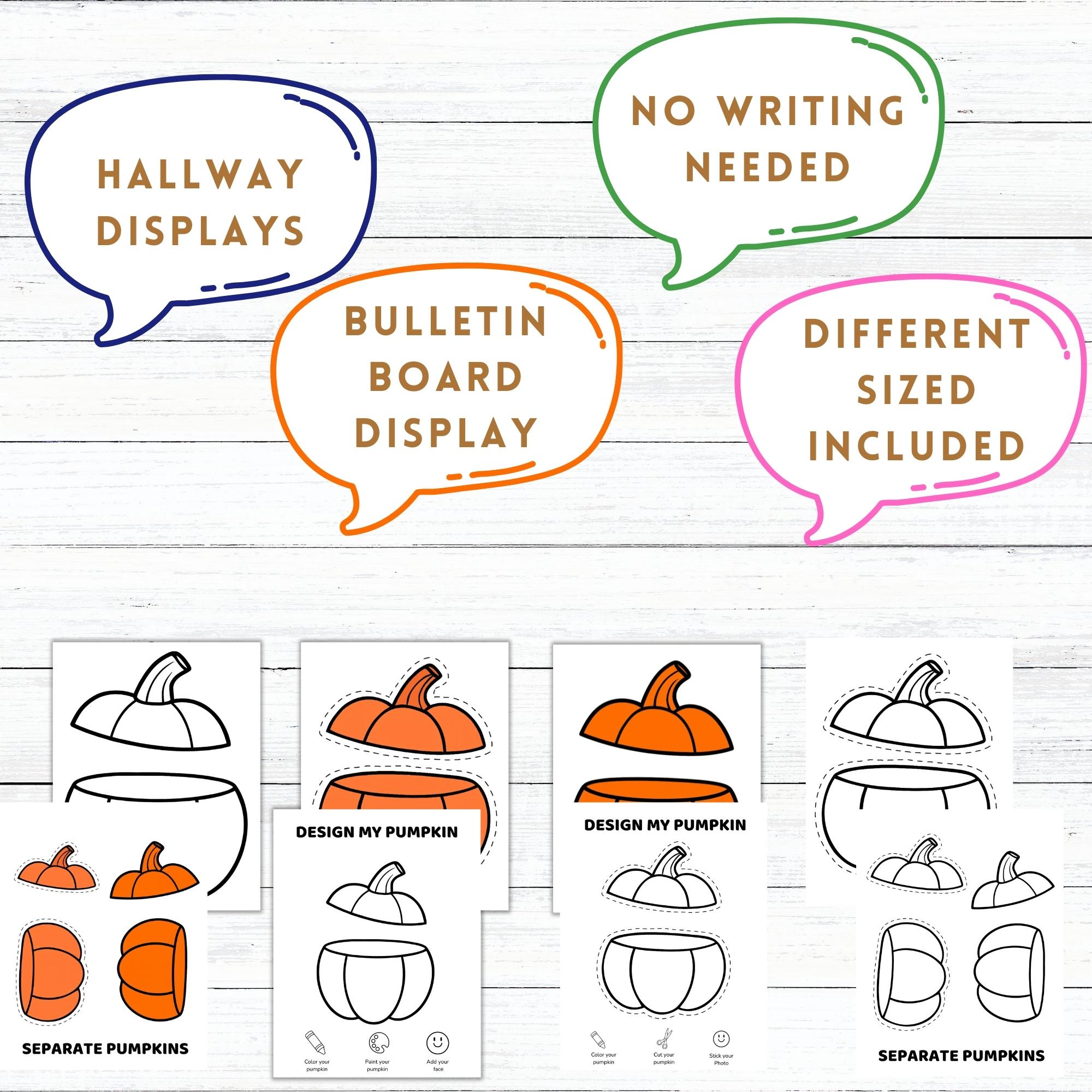 Pumpkin Patch Craft Kit: Printable Cut, Color & Lift Activity (PDF ...