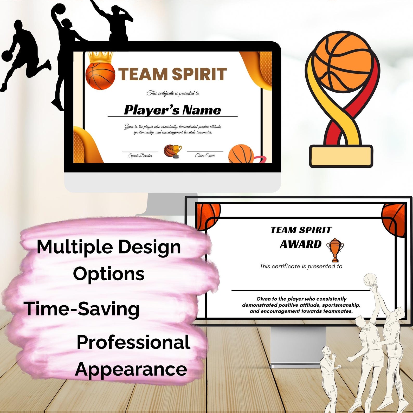 33 Editable Youth Basketball Certificates - Editable Canva Template ...
