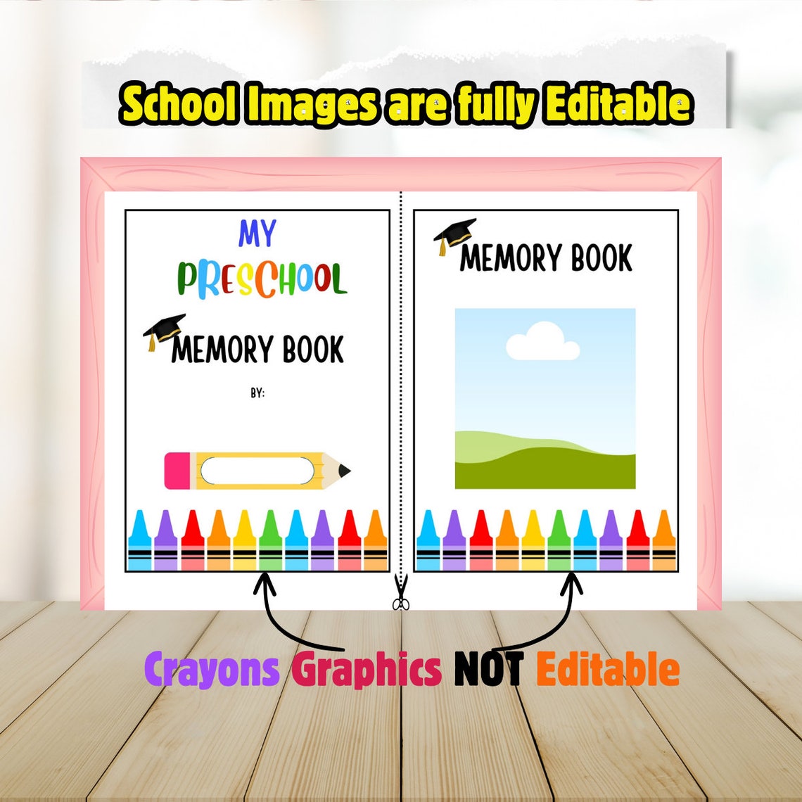 Memory Book for Preschool Printable Memory Book for Graduation Canva ...