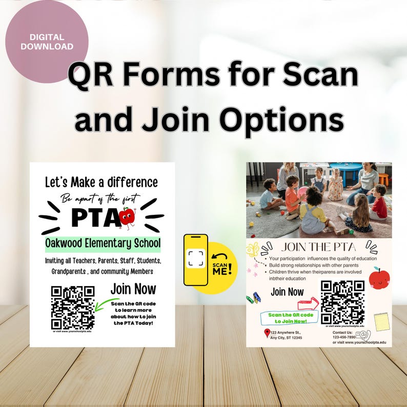 Editable PTA/PTO Flyer Bundle| Canva Template | School Event| Volunteer ...