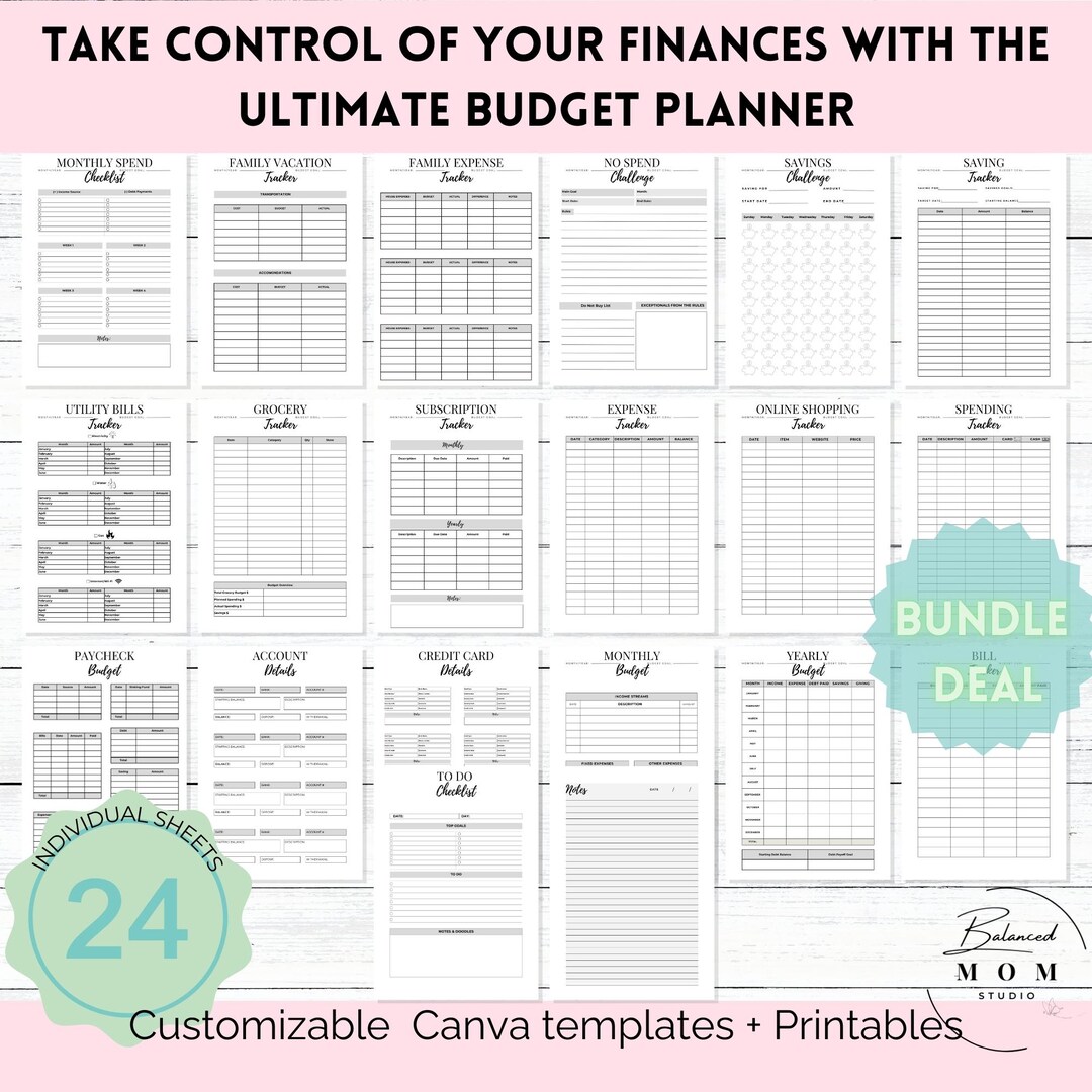 Simple Family Budgeting| Ultimate Budget Planner 24 Pages + Bonus ...
