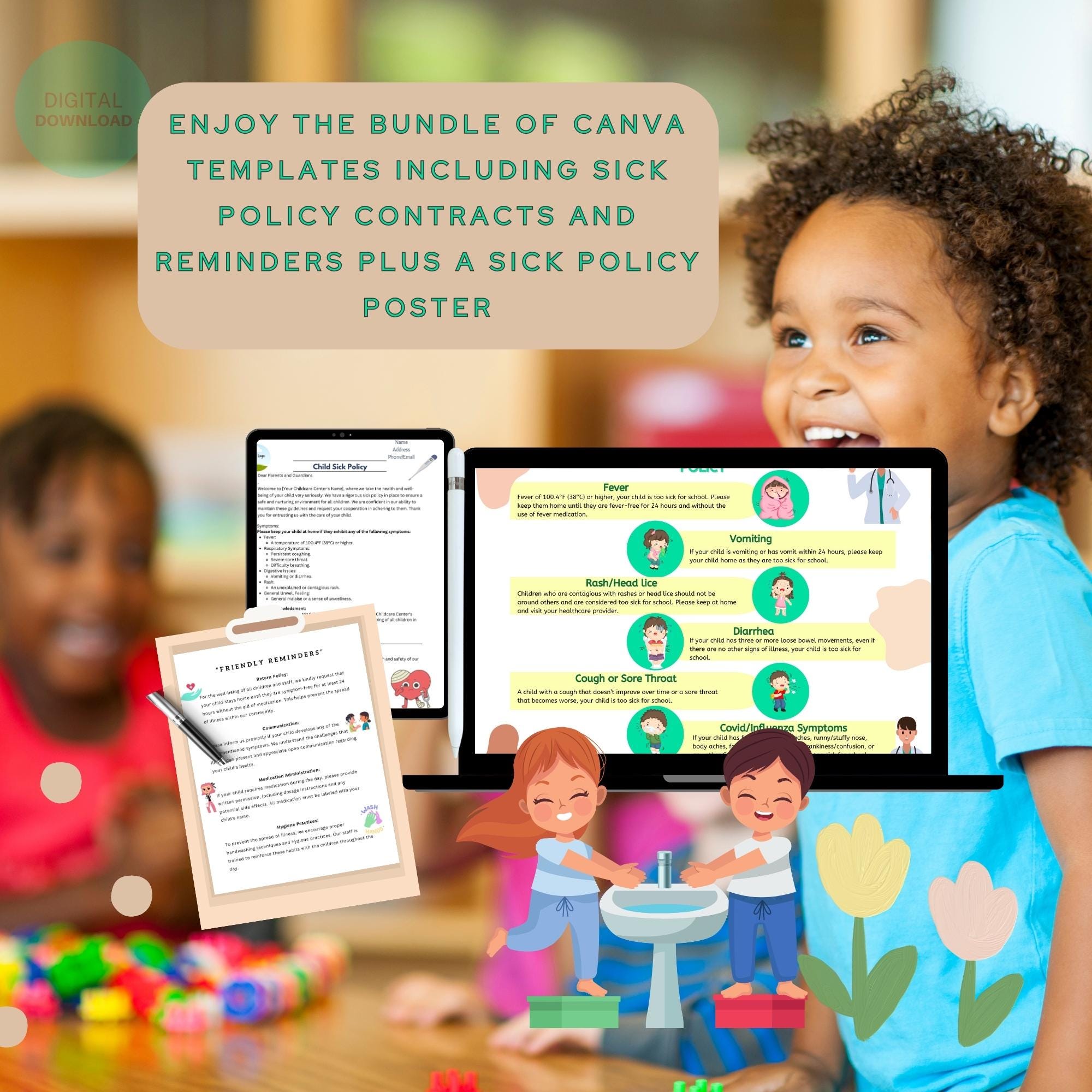 Daycare Sick Policy| Effortless Health Communication| Childcare Illness ...