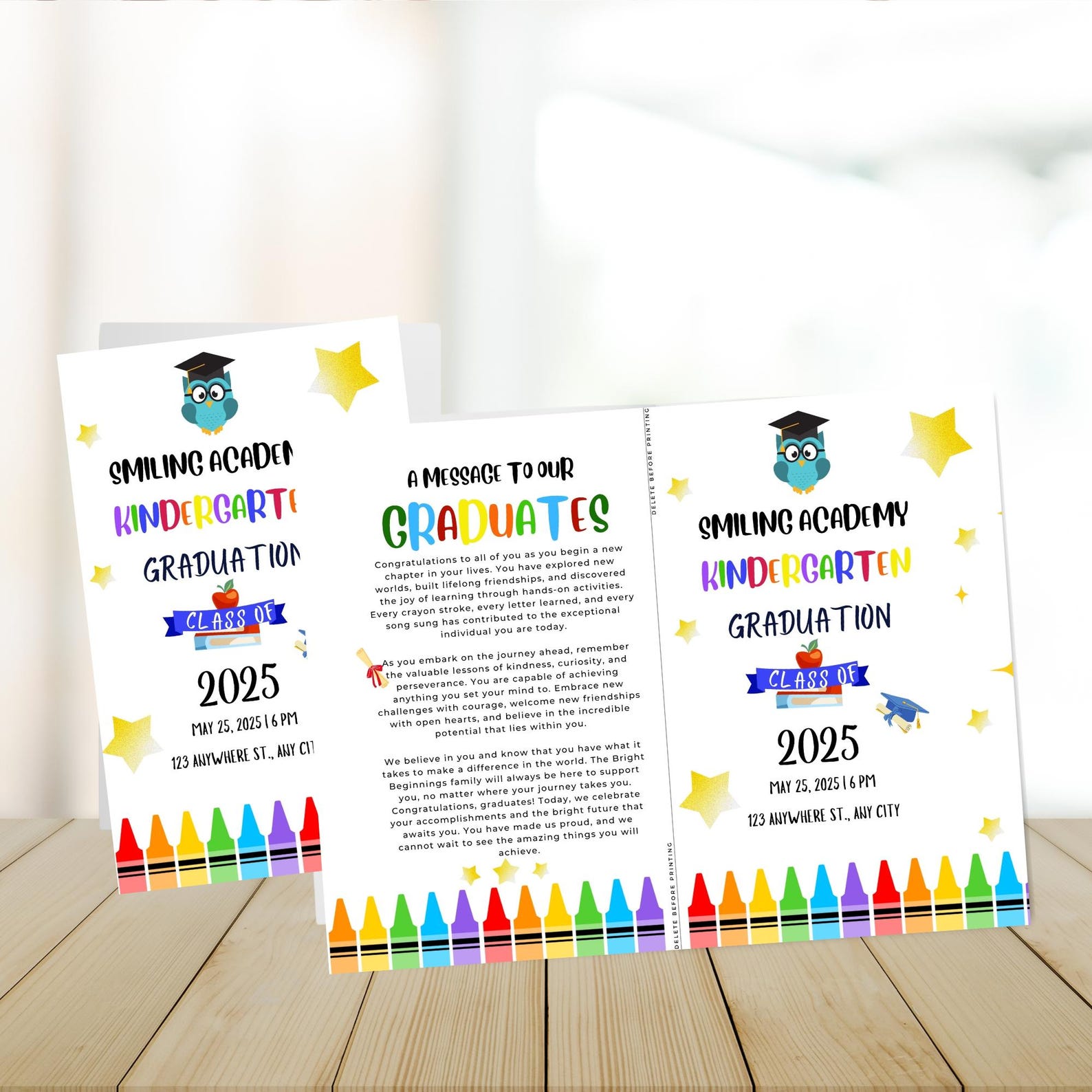Kindergarten Graduation Printable | Class Graduation Ceremony ...