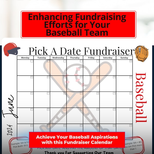 Travel Baseball Fundraiser - Etsy
