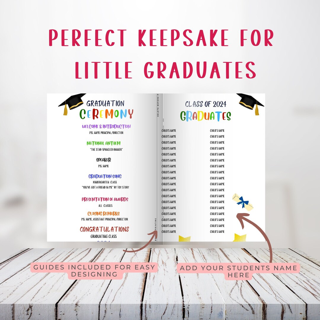 Kindergarten Graduation Printable | Class Graduation Ceremony ...