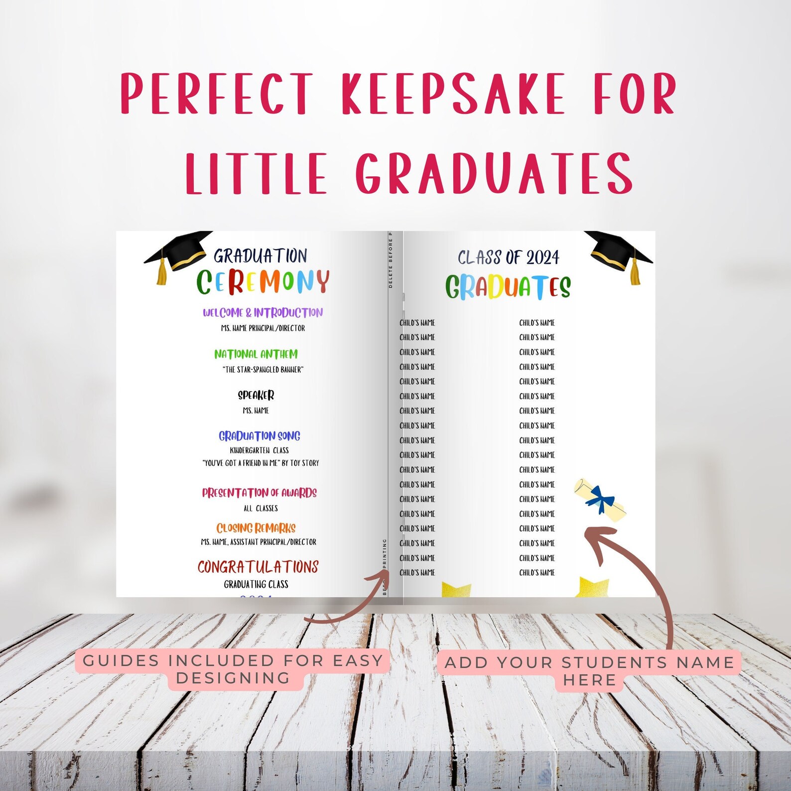 Kindergarten Graduation Printable | Class Graduation Ceremony ...