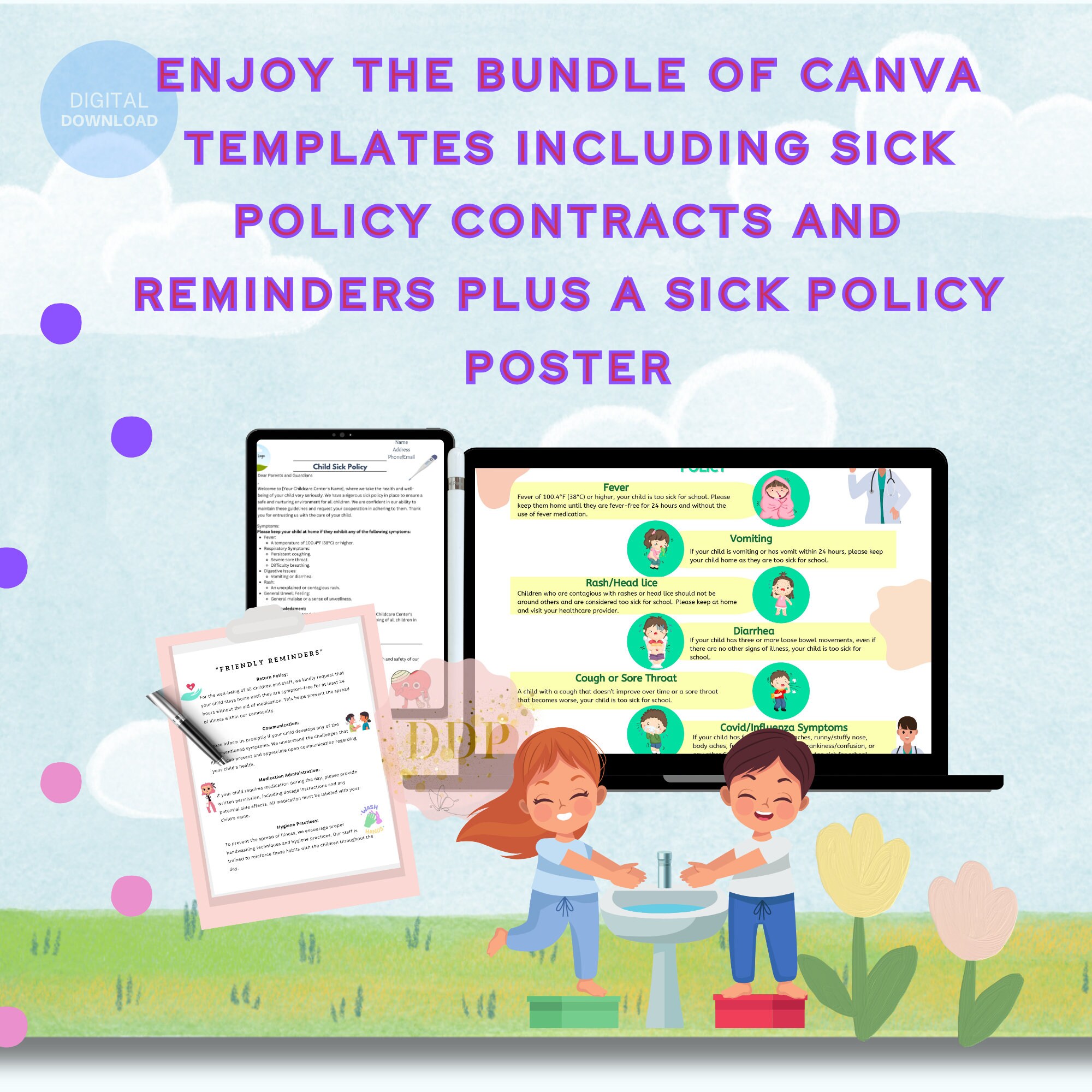 Daycare Sick Policy Effortless Health Communication Childcare Illness ...