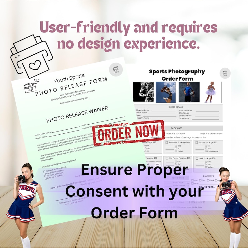 Sports Photography Order Form Template: Customizable Canva Form ...