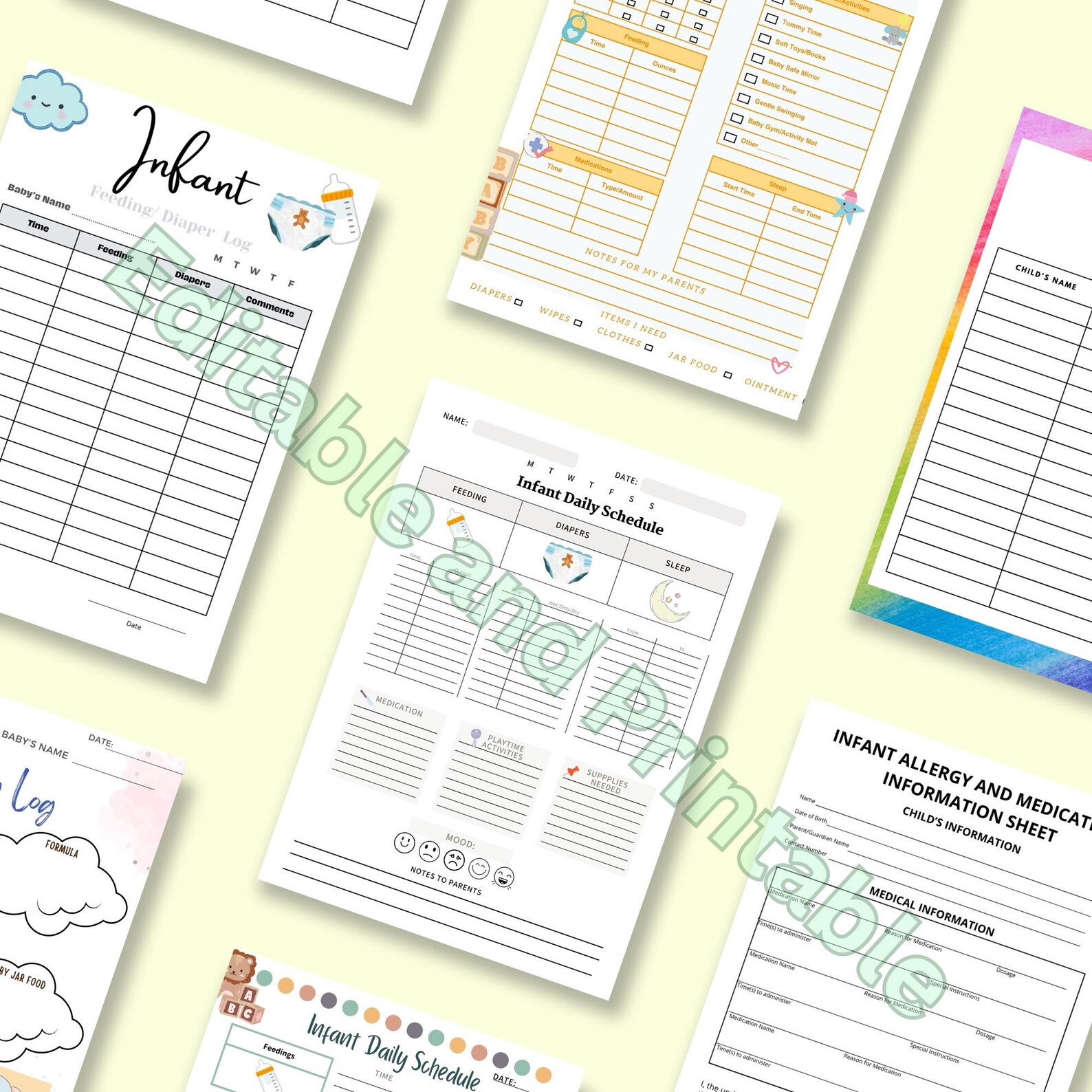 Infant Classroom Essential Forms Bundle Perfect for Infant Teachers at ...