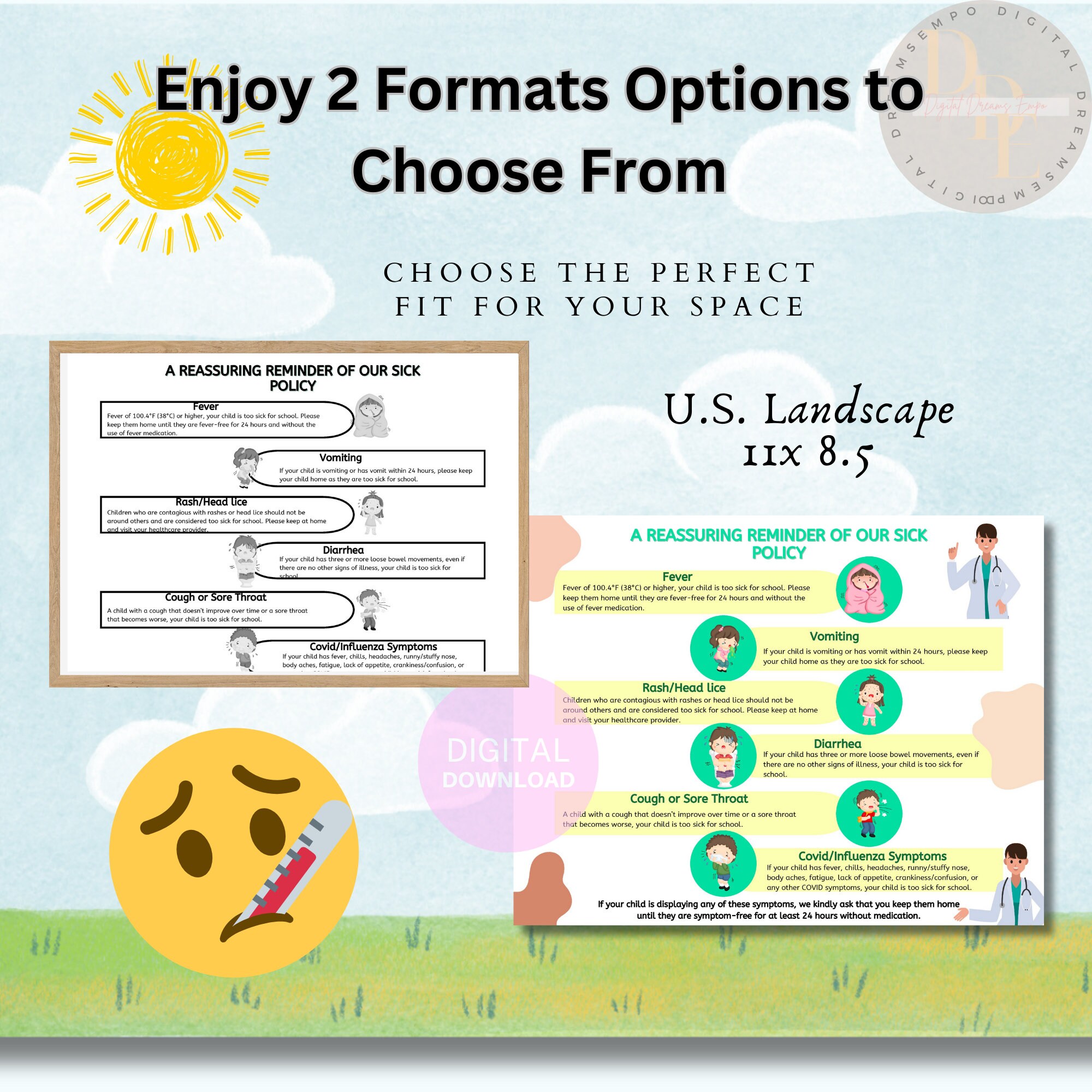 Daycare Sick Policy Effortless Health Communication Childcare Illness ...