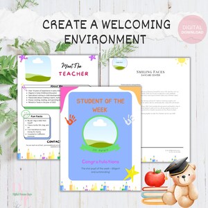 Editable Daycare Meet the Teacher Canva Template first Day of ...