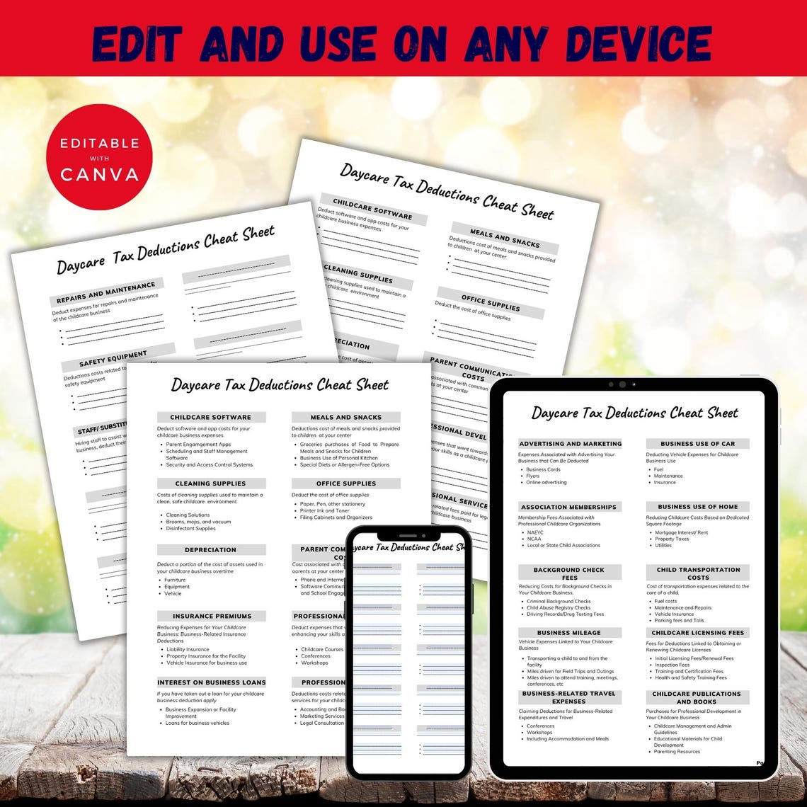 Daycare Tax Deduction Cheat Sheets: 2025 Childcare Tax Write-offs ...