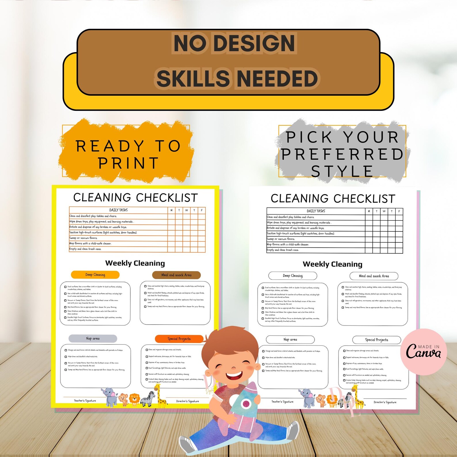 Toddler Classroom Forms Bundle 11 Editable Pages for Daycare ...