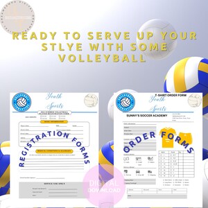 Coaches 2024 Volleyball Registration Form Includes Uniform Order Form ...