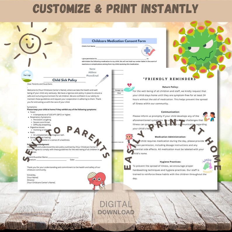 Daycare Sick Policy| Effortless Health Communication| Childcare Illness ...