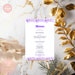 Editable Baby Shower Menu Template Baby in Bloom Decor - Etsy