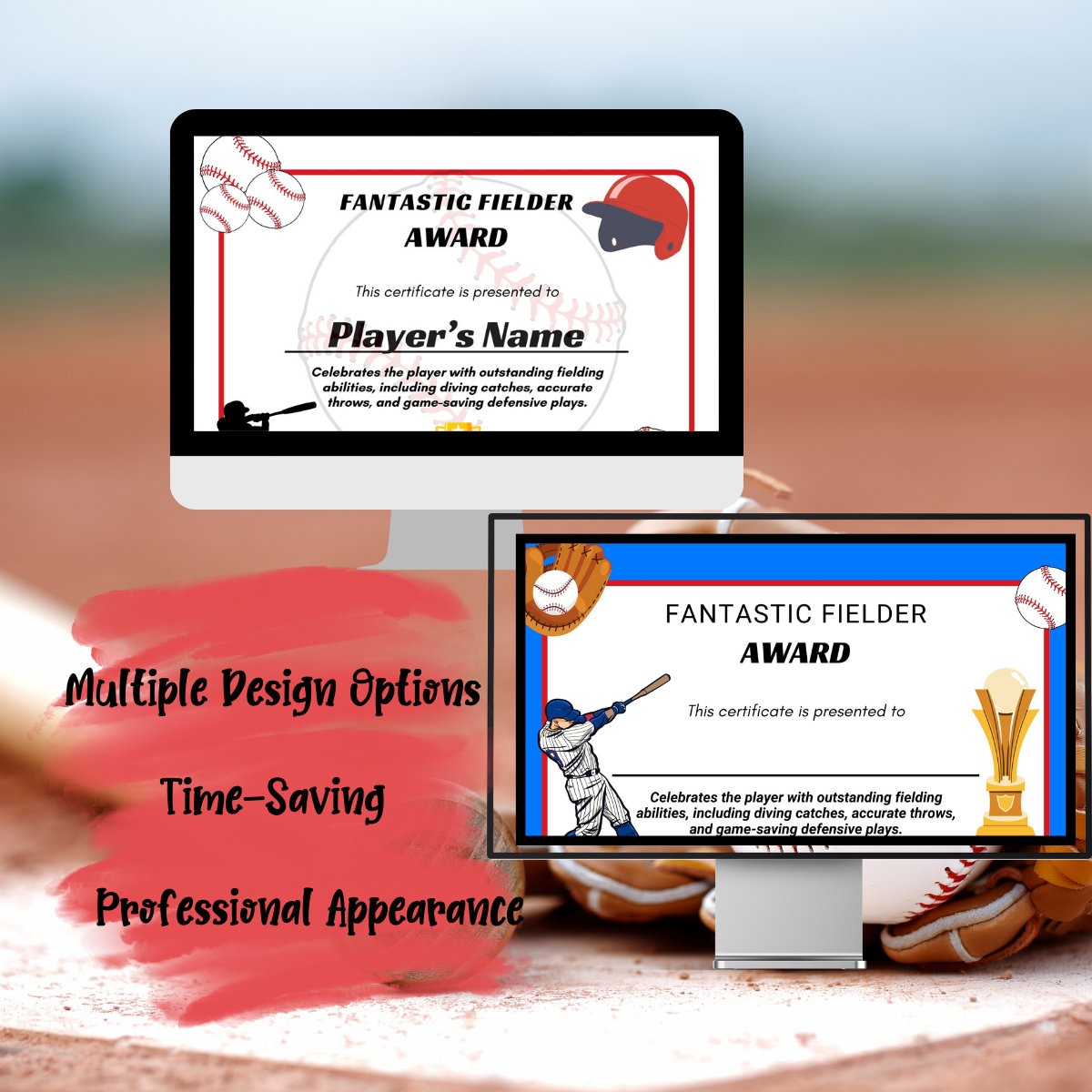 Youth Baseball Certificates Template Pack Editable Canva Template and ...
