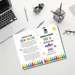 Pre-k Graduation Program Template: Editable Ceremony Script (digital ...