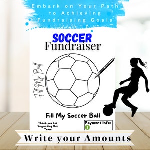 Printable Soccer Fundraiser | Team Soccer | Travel Soccer| Fill My ...