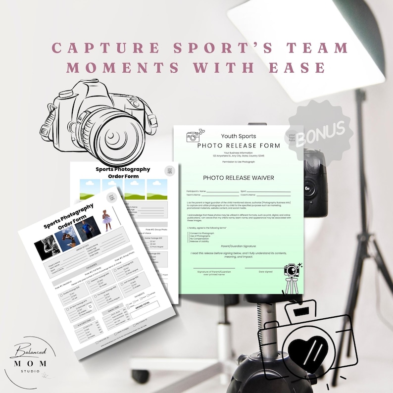 Sports Photography Order Form Template: Customizable Canva Form ...
