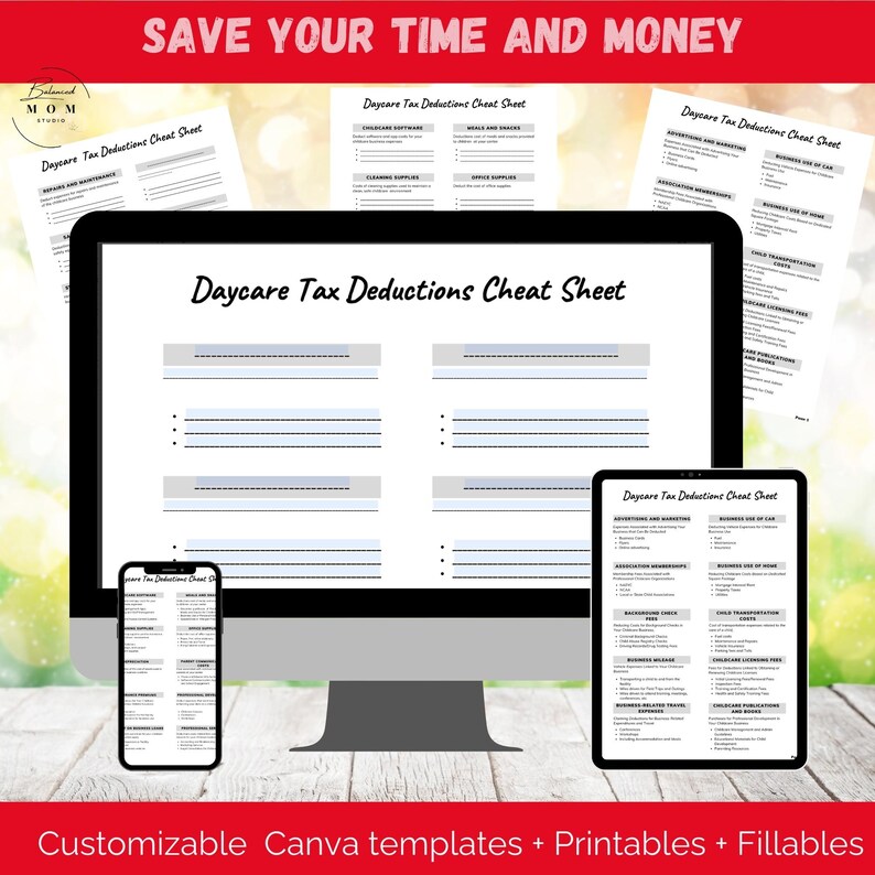Daycare Tax Deduction Cheat Sheets: 2025 Childcare Tax Write-offs ...