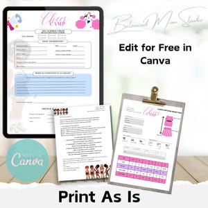 Cheer Registration and Order Form | Editable Canva Template | Youth ...