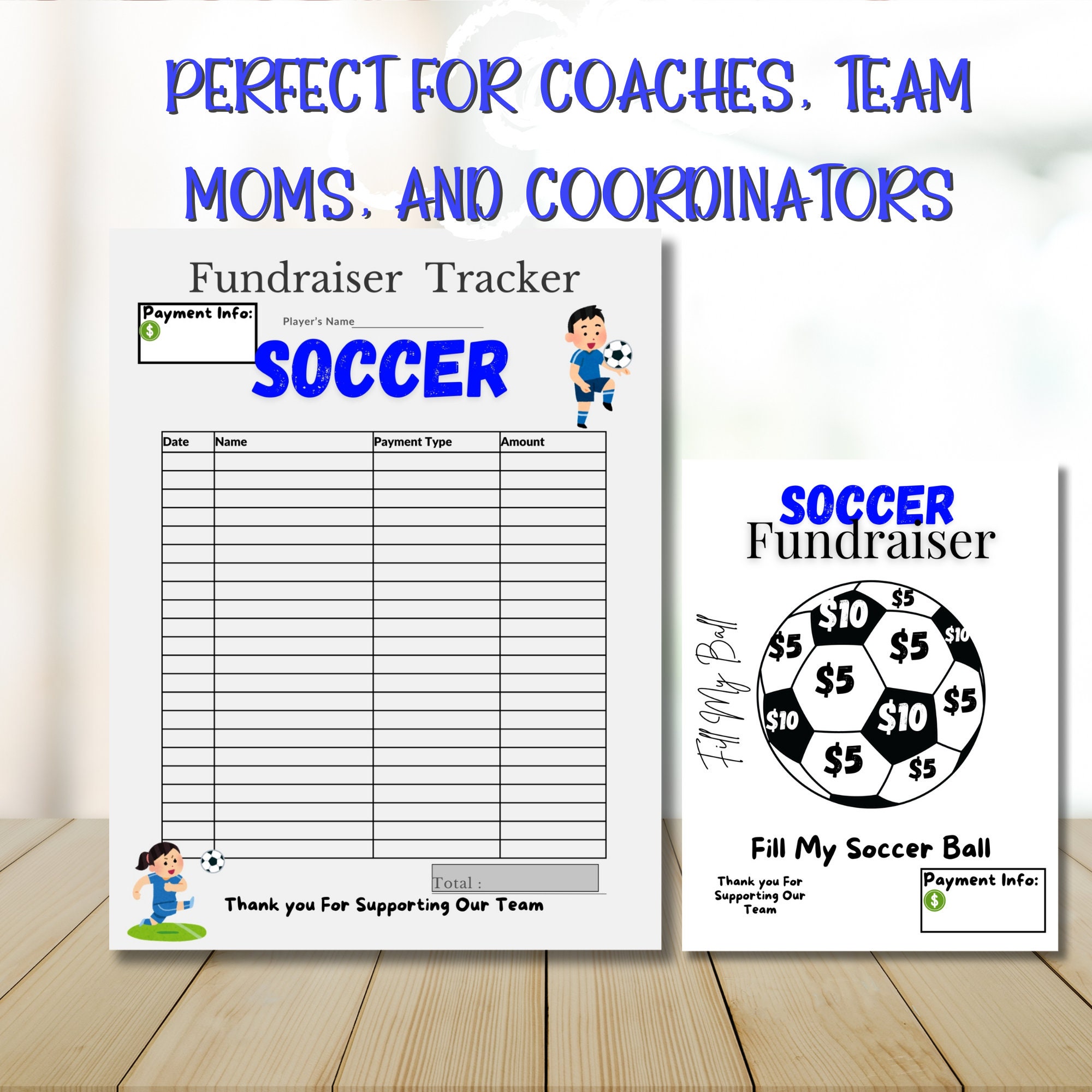 Printable Soccer Fundraiser | Team Soccer | Travel Soccer| Fill My ...