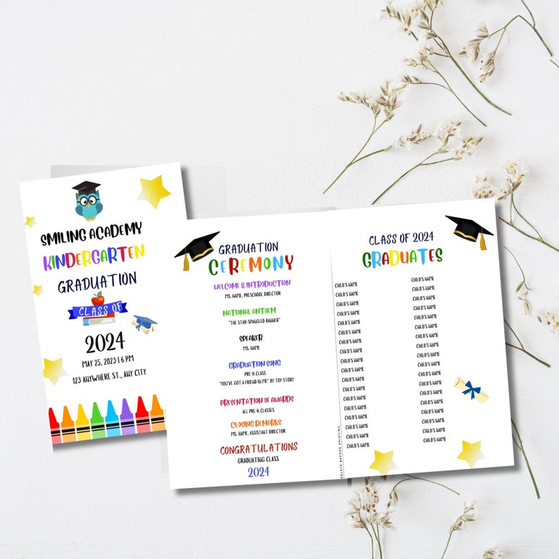 Kindergarten Graduation Printable | Class Graduation Ceremony ...