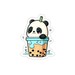 Panda Boba Sticker. Boba Tea Panda - Etsy