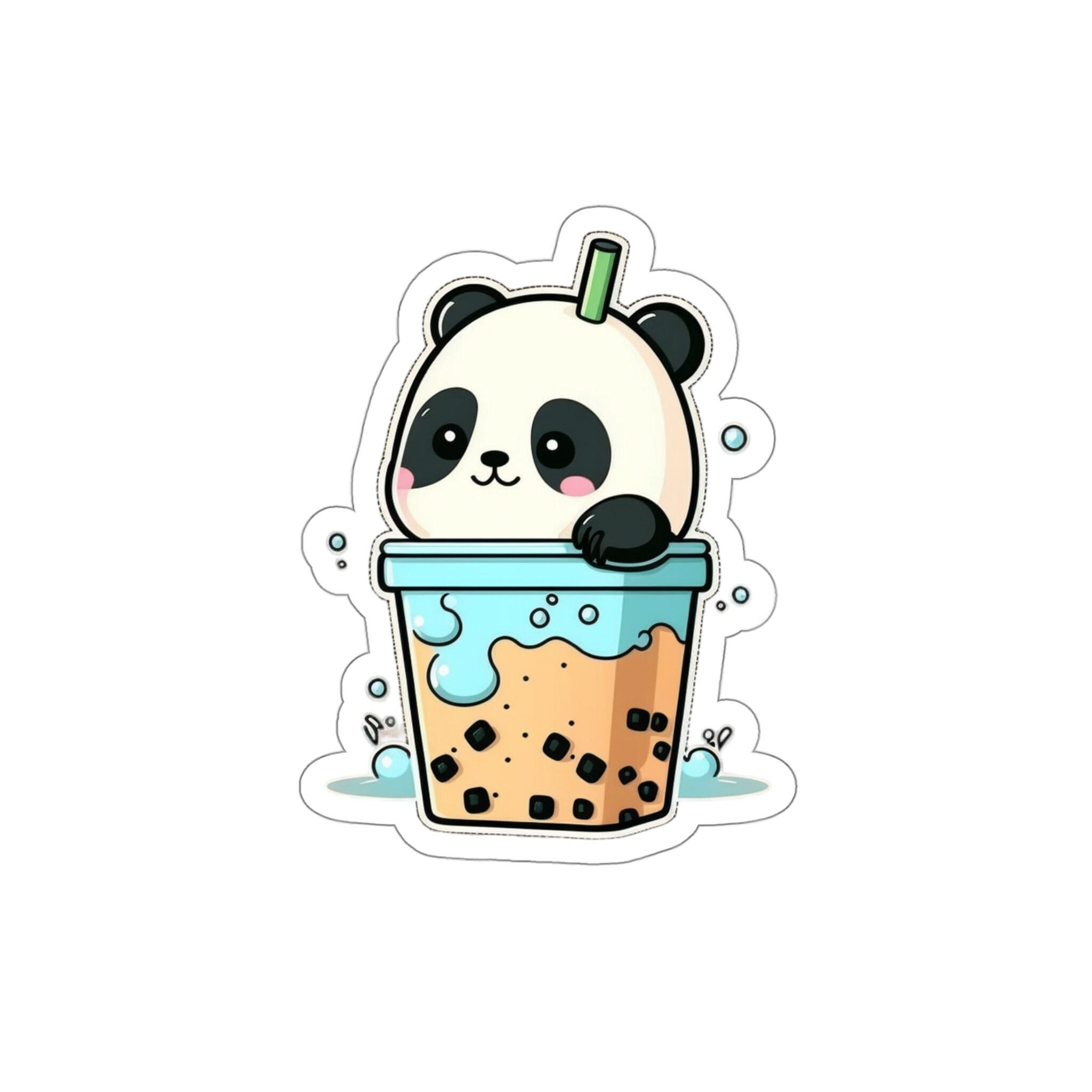 Panda Boba Sticker. Boba Tea Panda - Etsy