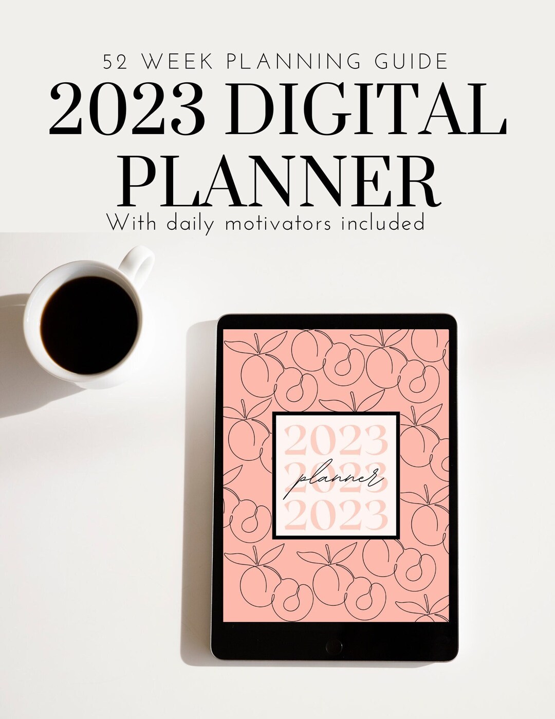 Fruit Themed Weekly Planner Undated Weekly Fruit Planner, Water Tracker ...