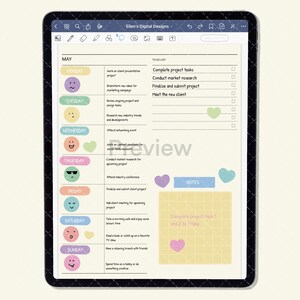 Cute and Colourful Digital Stickers for Goodnotes - Etsy