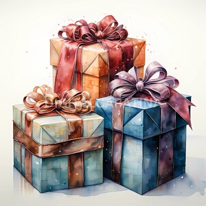 Christmas Present Clipart 17 High Quality Jpgs, Digital Download ...
