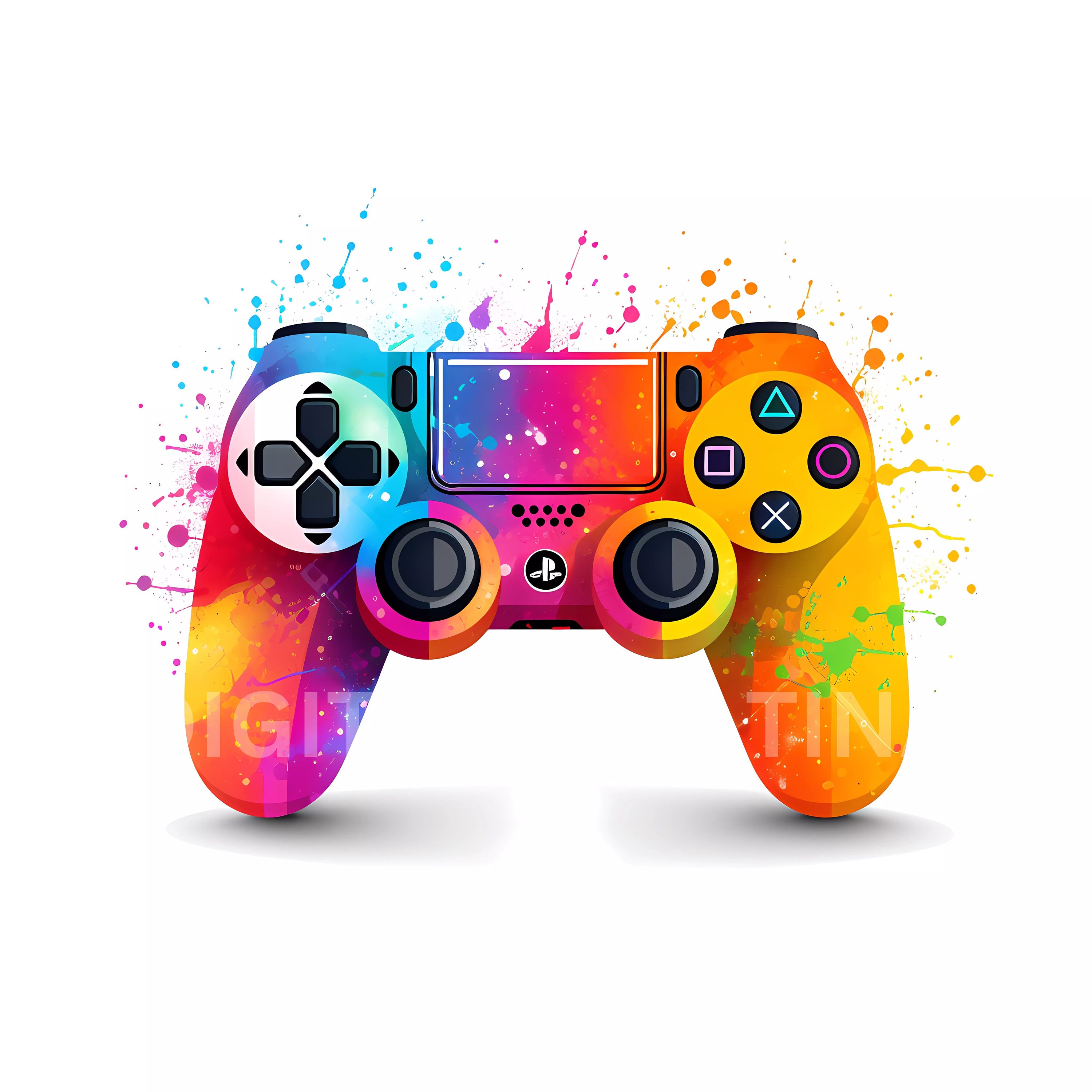 Game Controller Clipart 7 High Quality Jpgs Childrens - Etsy