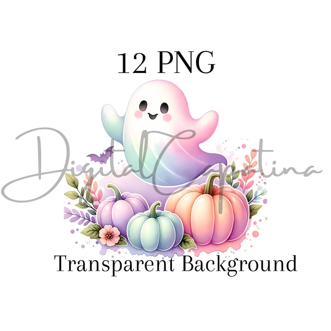 Pastel Halloween Clipart 12 PNG Digital Download Halloween PNG Mixed ...