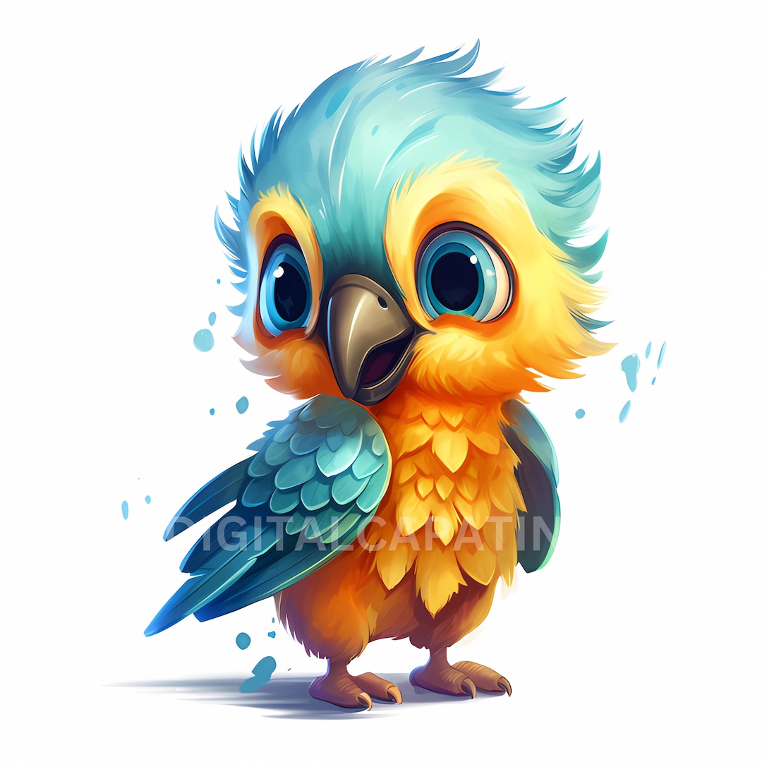 Baby Parrot Clipart Image