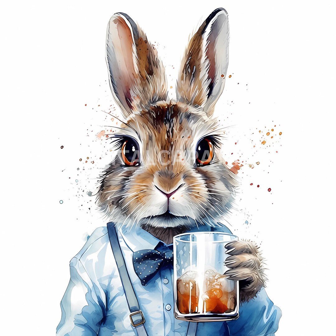 Funny Bunny Design Bundle 12 High Quality Jpgs, Funny Rabbit ...