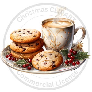 Christmas Cookies Clipart 12 High Quality Jpgs, Coffee Cup Clipart ...